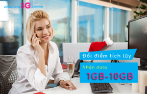 Cách đổi điểm VinaPhone Plus sang data 1GB - 10GB tốc độ cao